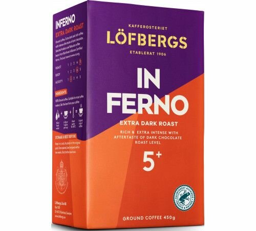 Кофе молотый Lofbergs Inferno 450 г