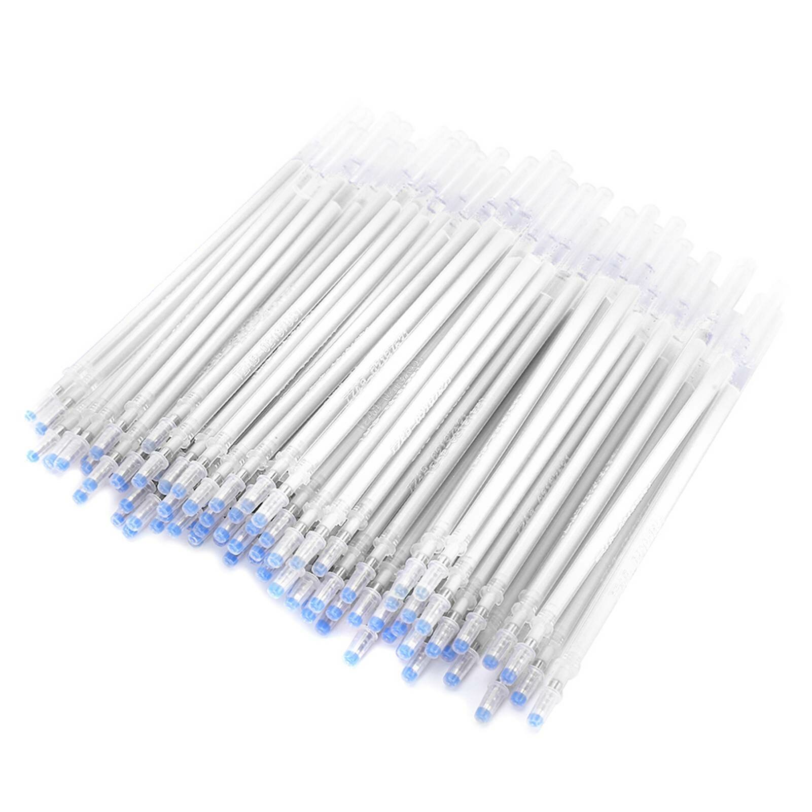 100 шт. белых термостойких сменных стержней для ручек, предназначенных для пошива одежды и шитья своими руками.