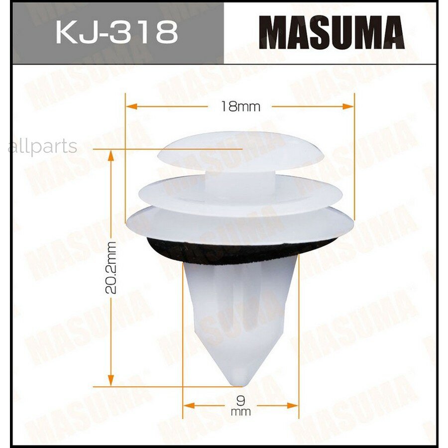 MASUMA KJ318 клипса универс.