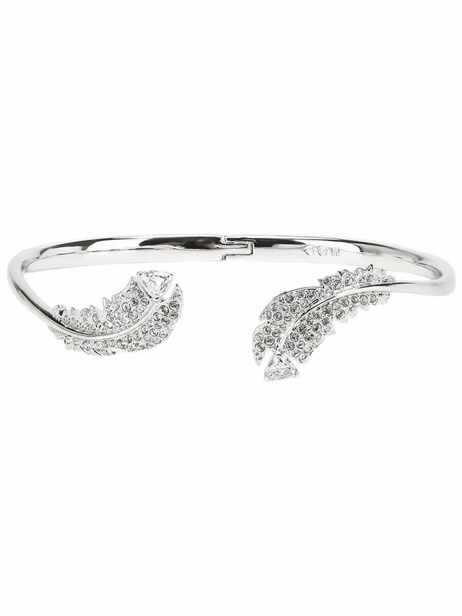 Незамкнутый браслет, кристаллы Swarovski