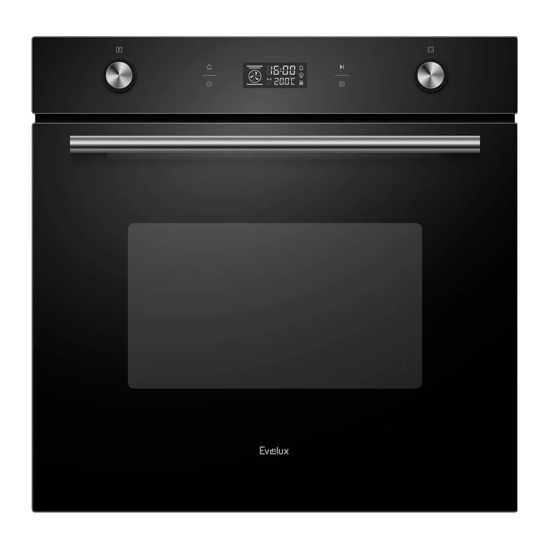 Духовой шкаф EVELUX EO 650 PB, электрический, 70 л, таймер, 3000 Вт, черный