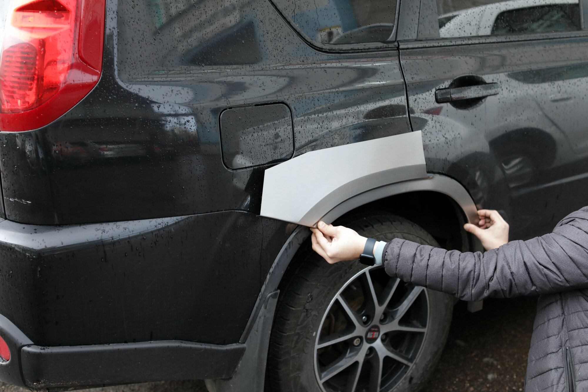 Арки крыла задние (комплект) для Nissan X-Trail (T31) 2007-2014 (ниссан икстрейл т31), тип кузова - кроссовер, холоднокатаная сталь 0.8 мм