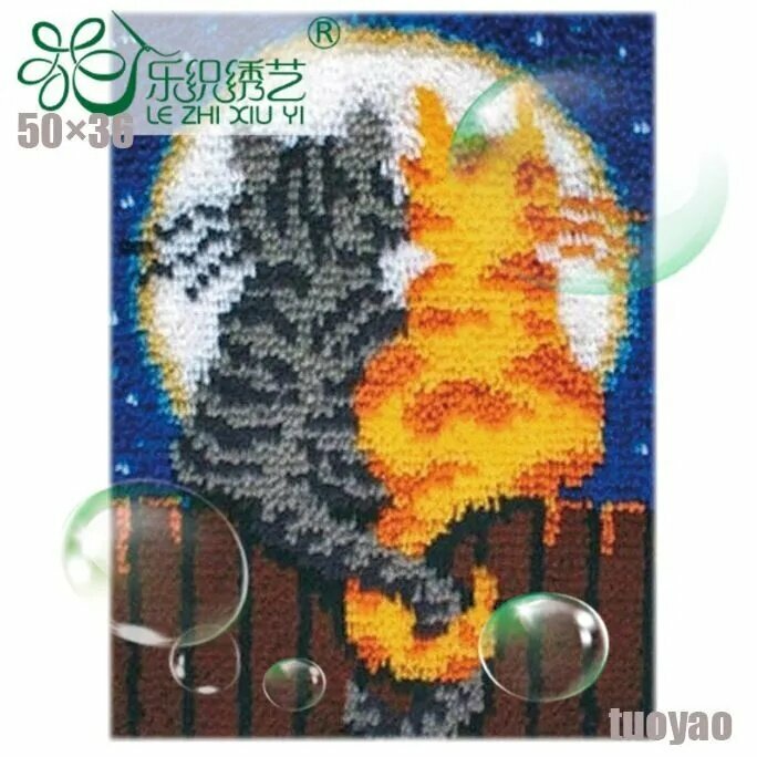 Ковер Наборы для вышивания 50 x 36 см, Вышивка в ковровой технике, Коврик