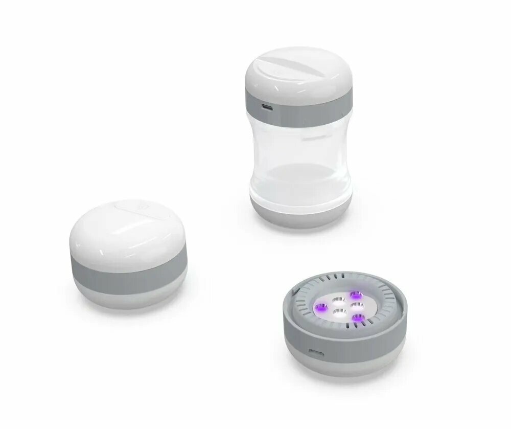 Портативный УФ-стерилизатор 2-в-1 для бутылочек, сосок, игрушек, посуды 2 режима (6 мин / 1 мин) Для дома и путешествий USB/батарейки