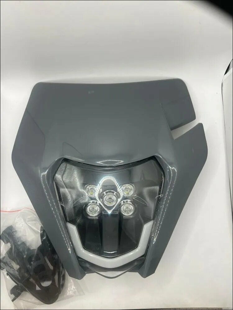 Фара 1шт мотоциклетная светодиодная Серая KTM EXC PITgreyHeadlight