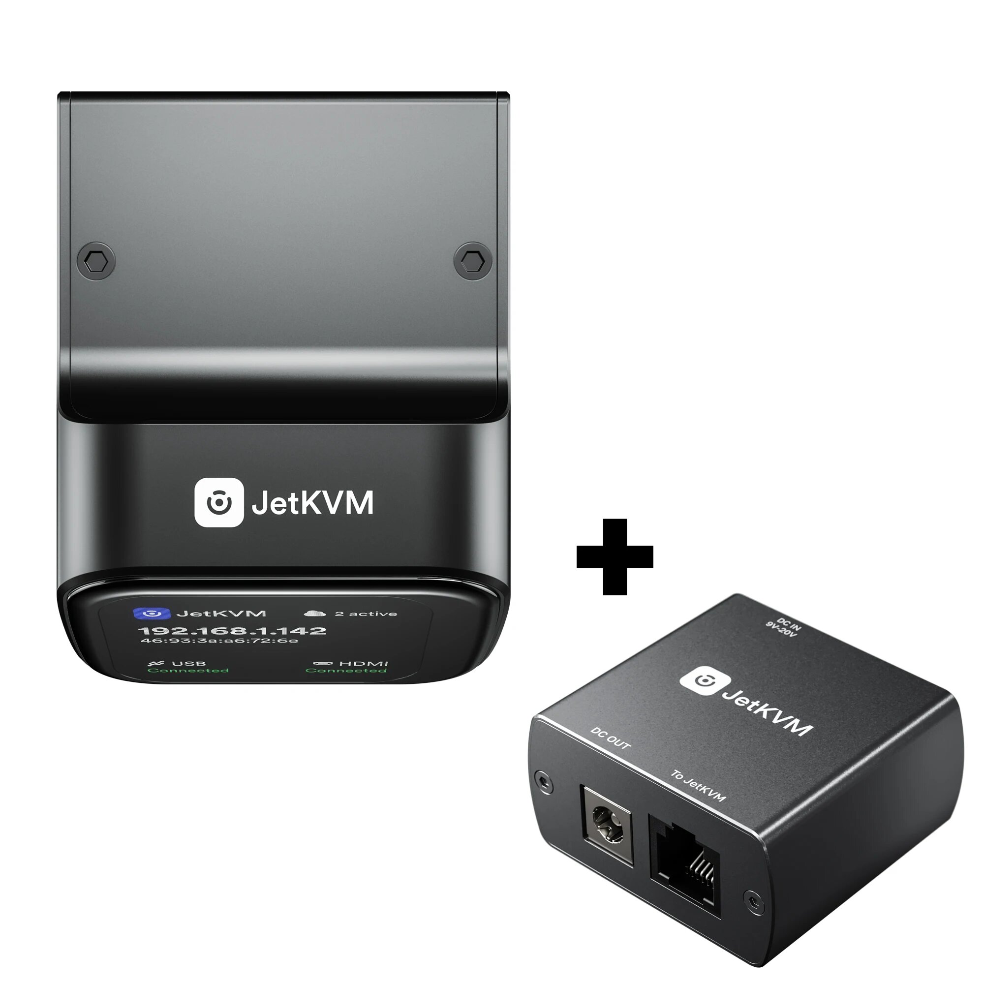 JetKVM IP-KVM контроллер, Color: and DC Pwr Ctrl Ext