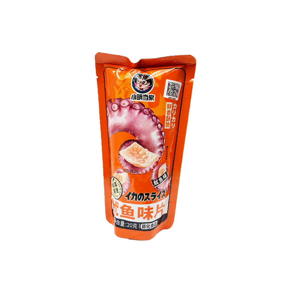 Пшеничные чипсы Дандзя с насыщенным вкусом кальмара 20 г, Китай