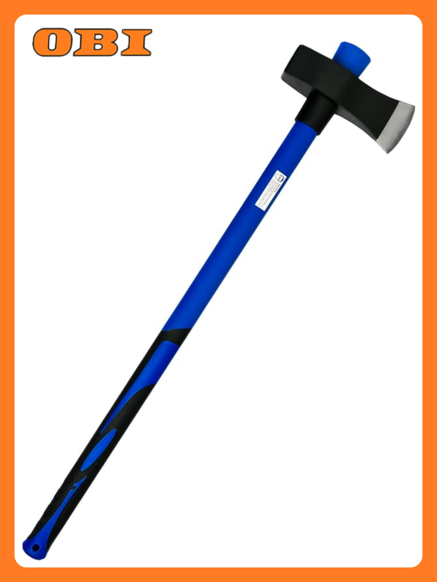 Колун vertextools 3600 г, фибергласовое обрезиненное топорище, 900 мм 10-30-3600