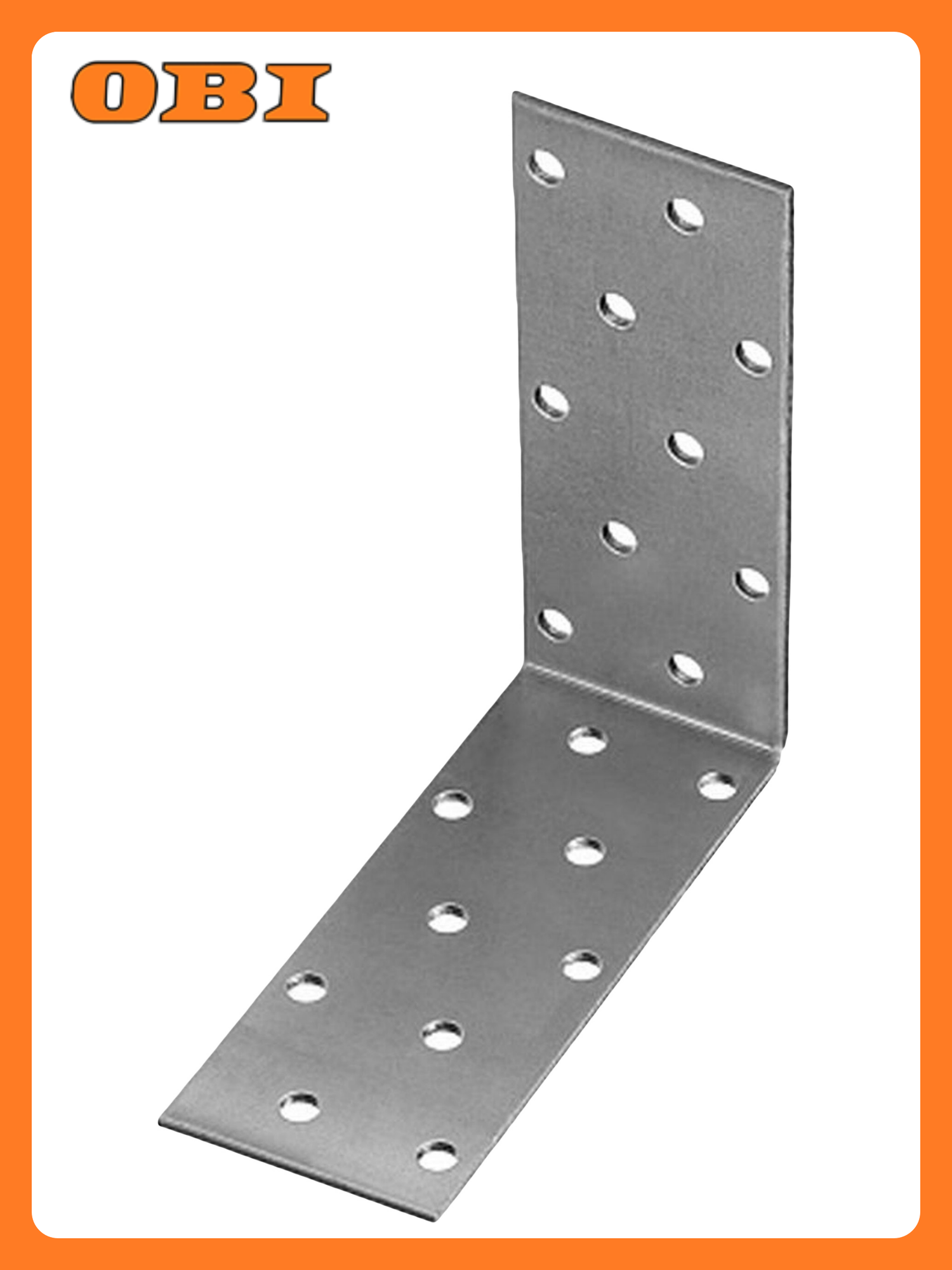 Уголок крепежный перфорированный равносторонний kur 100х50х2 мм