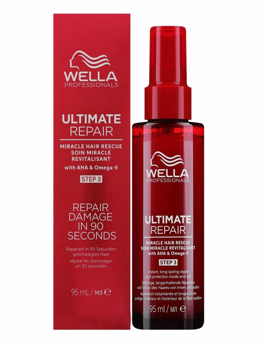 Wella Professionals Спрей-сыворотка несмываемая для волос Ultimate Repair Miracle Hair Rescue, 95 мл
