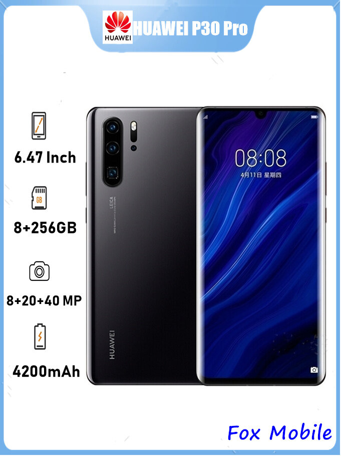 Смартфоны Hua wei P30 Pro 8+256 ГБ Global поддержка NFC Google Мобильные телефоны