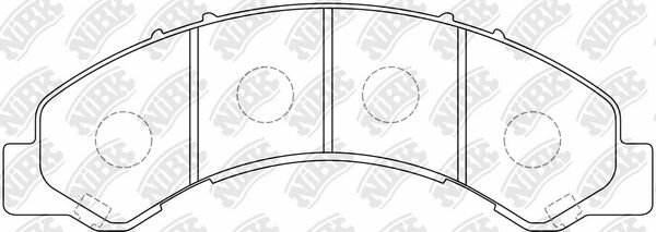 Колодки передние NIBK PN4464