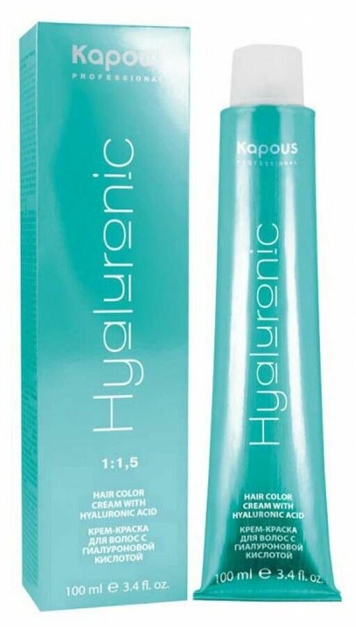 Краска для волос Kapous Professional Color and Tints Hyaluronic acid Hair Color, Крем-краска для волос с гиалуроновой кислотой, 10.016