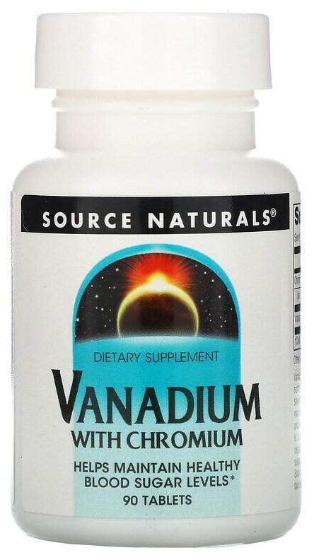 Vanadium with Chromium (Ванадий с хромом) 90 таблеток (Source Naturals)