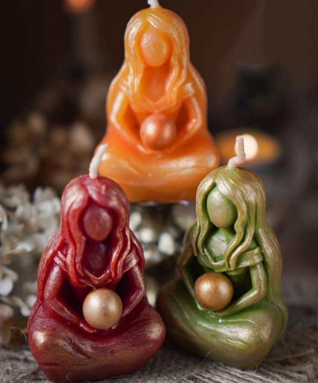 Богиня с шаром желаний. Силиконовая форма