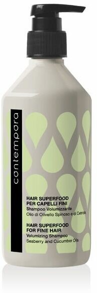 Шампунь для объема для тонких волос / СОNTEMPORA HAIR SUPERFOOD 500 мл