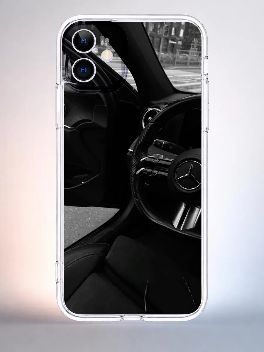 Чехол iPhone 11 салон люкс силиконовый