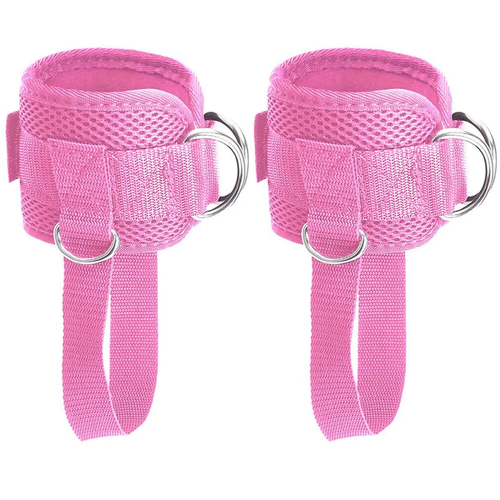 Регулируемые ремни для фиксации голеностопа D-Ring для тренинга Pink-2Pcs