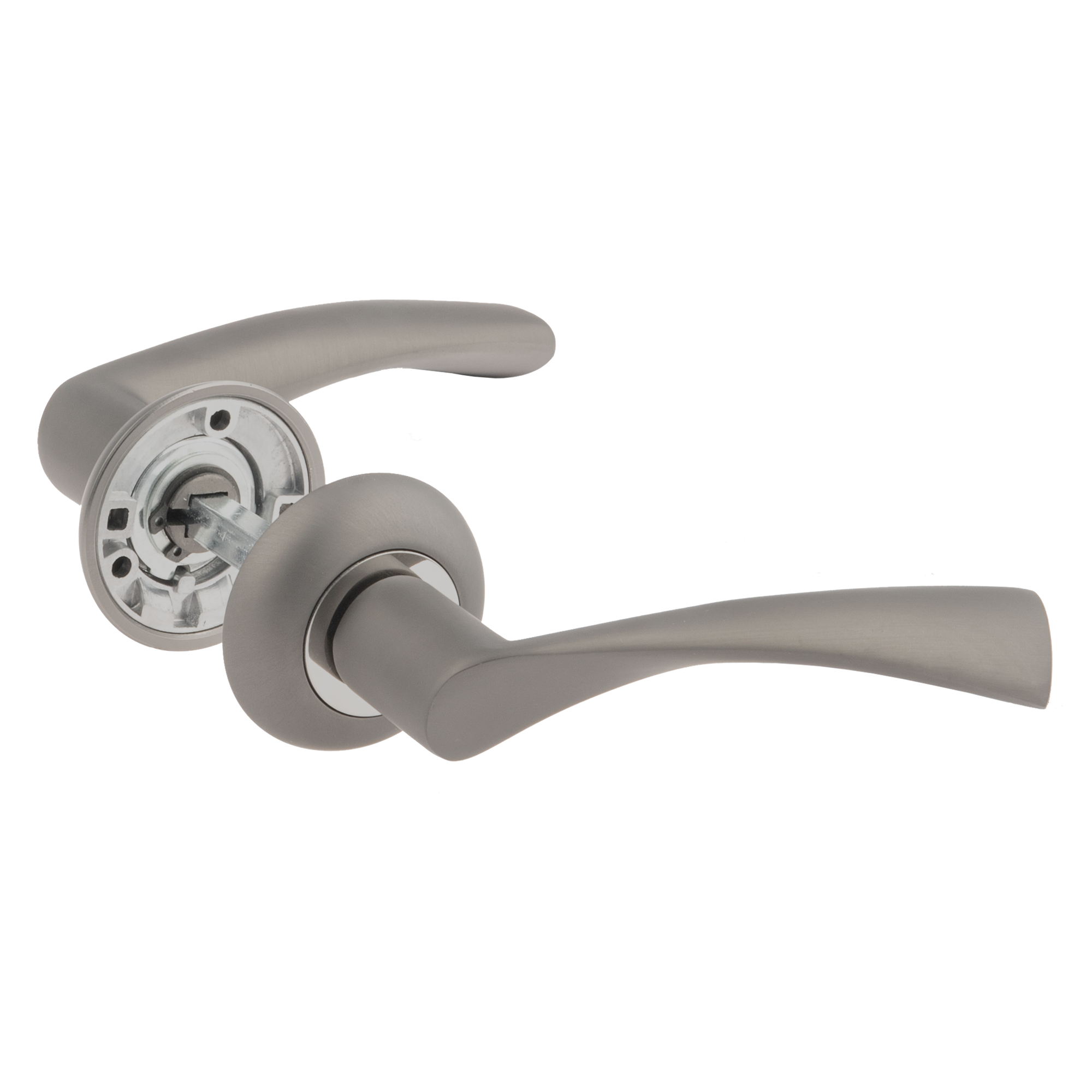 Дверные ручки Armex H-14023-А-GRF, без запирания, цвет графит