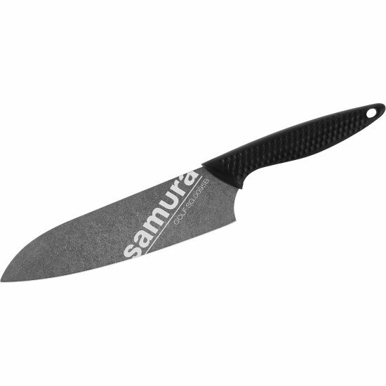 Нож кухонный Сантоку Samura GOLF Stonewash, 18 см (SG-0095B/K)