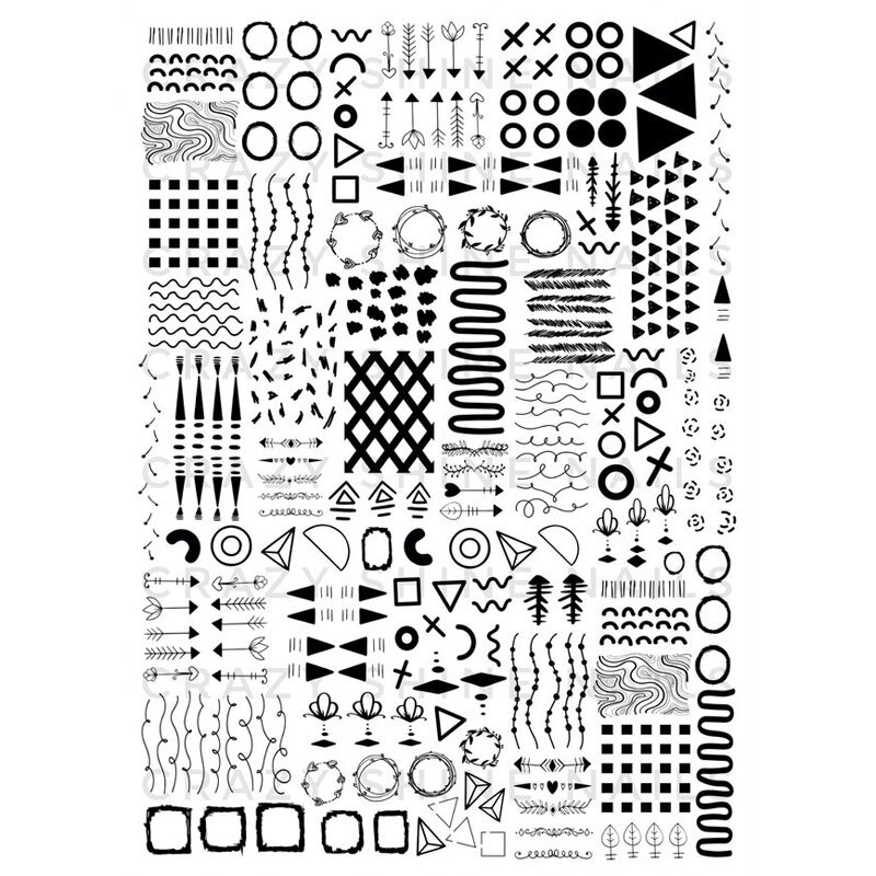 Слайдер-дизайн Crazy Shine Nails №2111 Геометрия