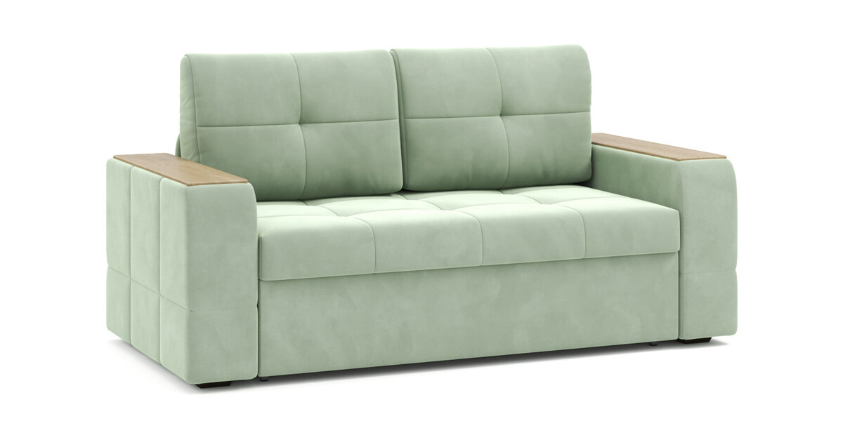 Прямой диван Цвет Диванов Портленд NEXT 22 (мини) декор дуб каньон 186 прямой Ментоловый