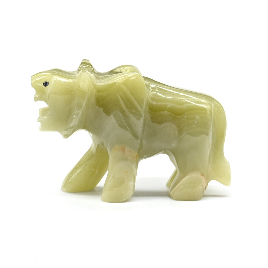 Тигр из оникса №3 (80*30*55мм) .