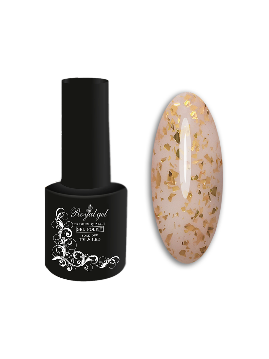 База Royal-gel камуфлирующая "POTAL ROYAL" с поталью 5 мл. РB2052