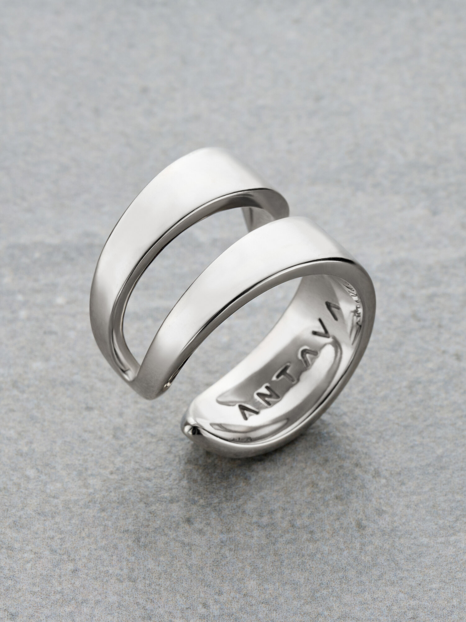 Кольцо обручальное, серебро, 925 проба, родирование