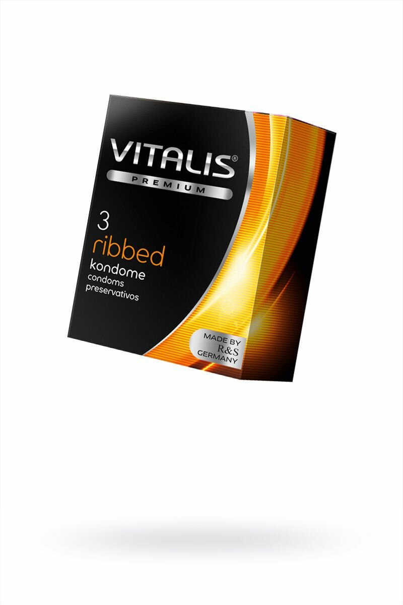 Презервативы Vitalis, premium, ribbed, ребристые, 18 см, 5,3 см, 3 шт. Vitalis Презервативы Vitalis, premium, ribbed, ребристые, 18 см, 5,3 см, 3 шт.