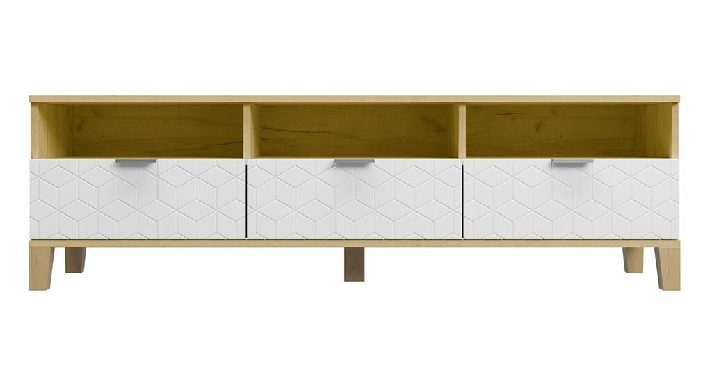 ТВ-тумба Марвин-16, 150х40х45 см, тумба под телевизор, с полками и ящиками. Гарантия 12 месяцев