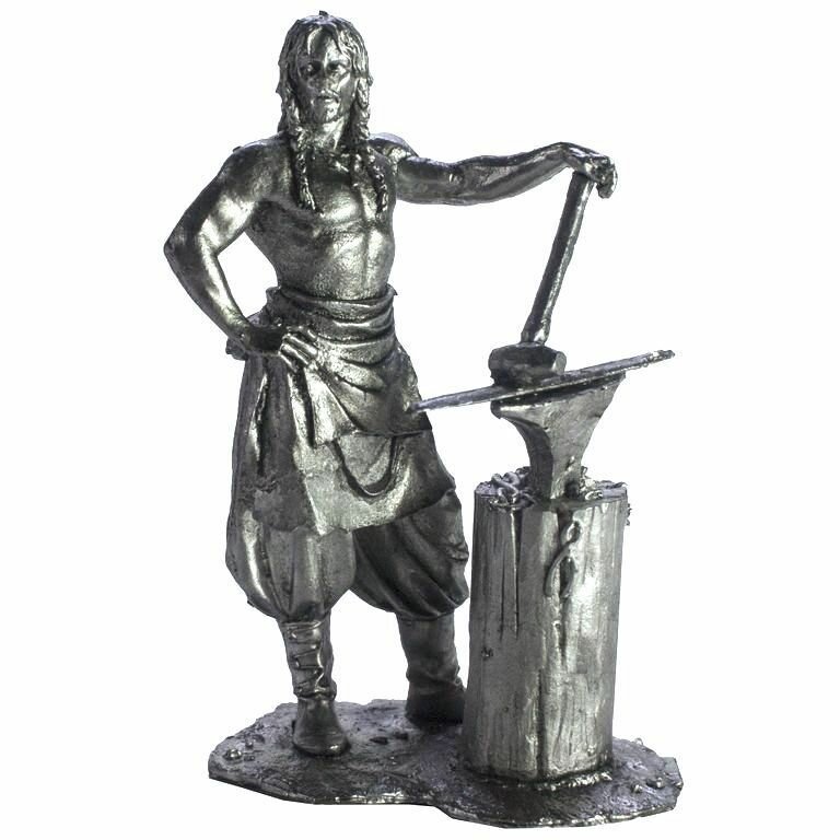 Оловянный солдатик Викинг Трюггви 54 мм масштаб (6-7 см высота)