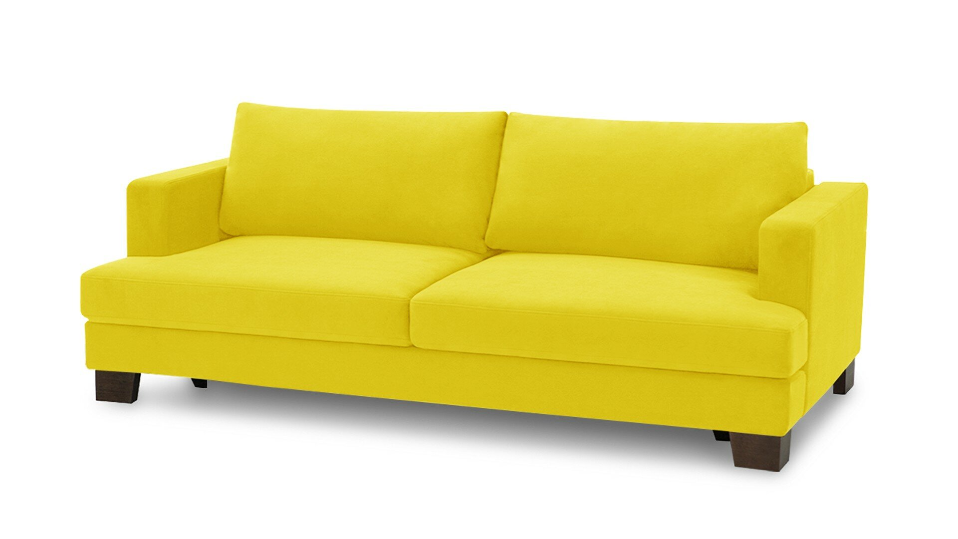 Диван Марсель Vivaldi 15 NEW 220x116x90 см, желтый Велюр, еврокнижка Дом мебели для вас