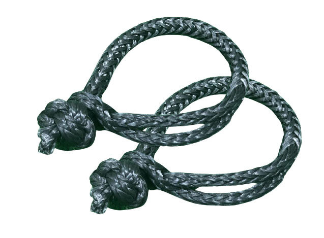 Софт шакл "4X4 CLUB". Комплект 2 шт. Диаметр троса 6 мм. Максимальная нагрузка 5 т. Цвет черный