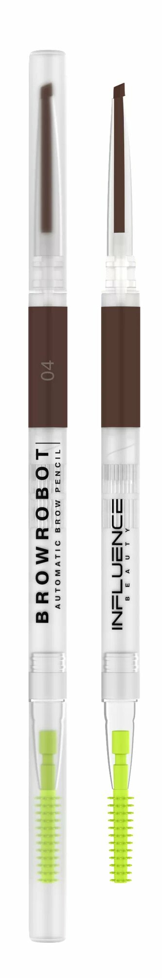 Карандаш для бровей автоматический Influence Beauty Brow Robot т.04 0,1 г 2 шт