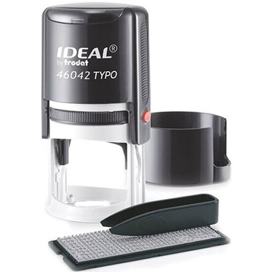 Печать самонаборная Trodat 1,5-круга, оттиск D=42 синий, IDEAL 46042DB-R1,5, крышка, касса В комплекте, 161484