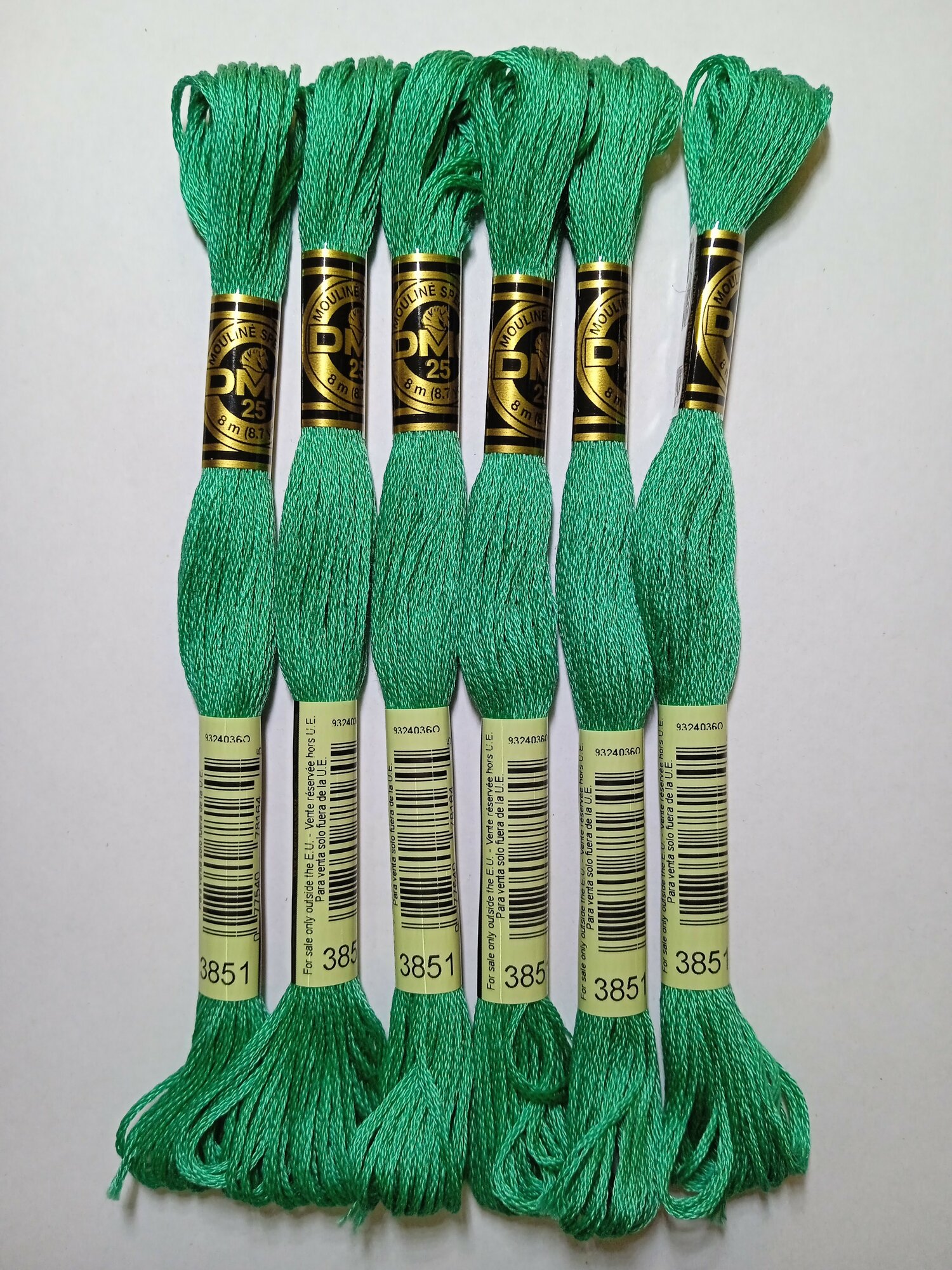 Набор ниток мулине, 8 м, 6 шт DMC-3851_6