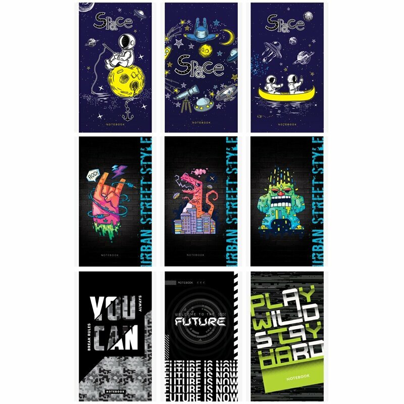 Блокнот ArtSpace А6, 48 листов, на скрепке, "Boys trend" (Б6к48_29365)