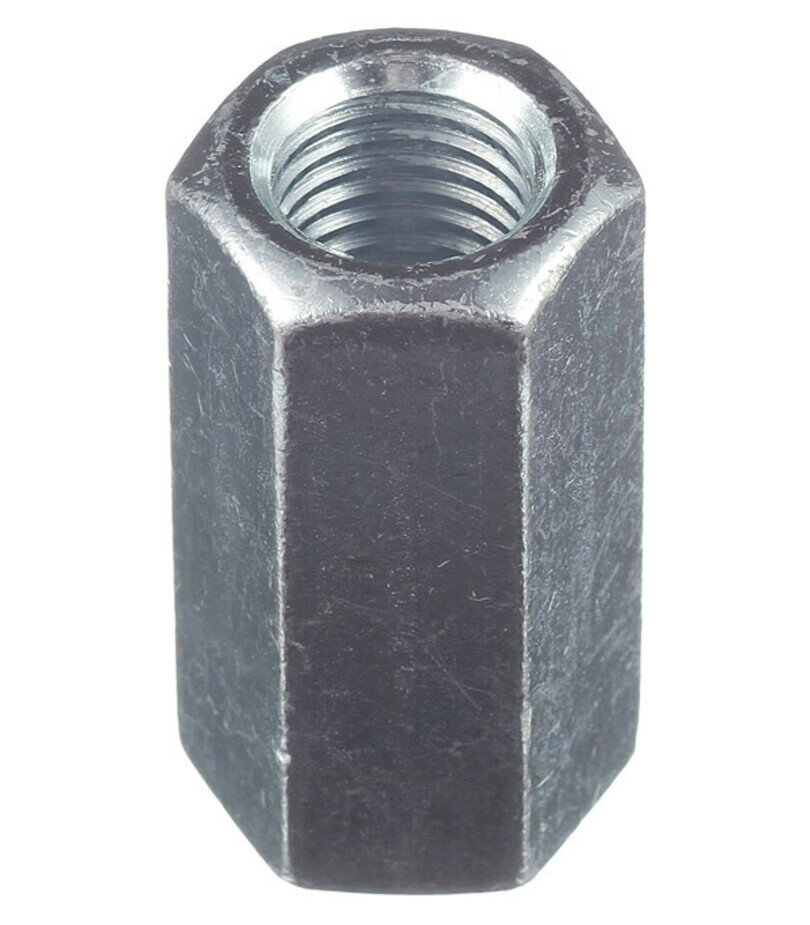 Гайка соединительная оцинкованная M16 х48 мм DIN 6334 (2 шт.)