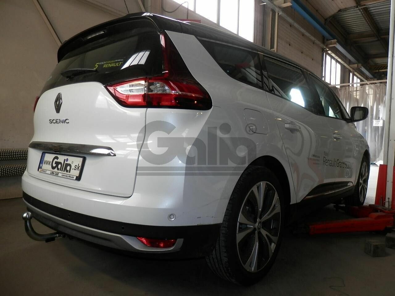 Оцинкованный фаркоп на Renault Scenic 2016-2022, Renault Grand Scenic 2016-2022 (без электрики), Galia R099C