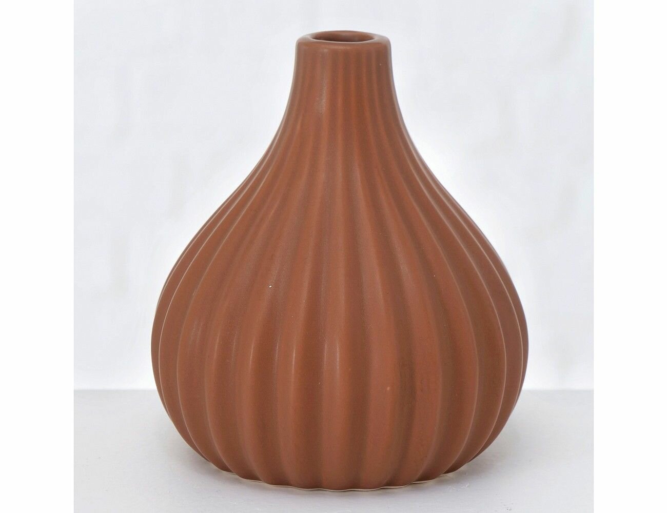 Керамическая ваза, коричневая, 13 см, Boltze