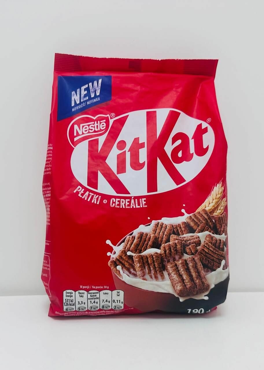 Nestle KitKat Cereal Готовый завтрак, шоколадный вкус 190 гр