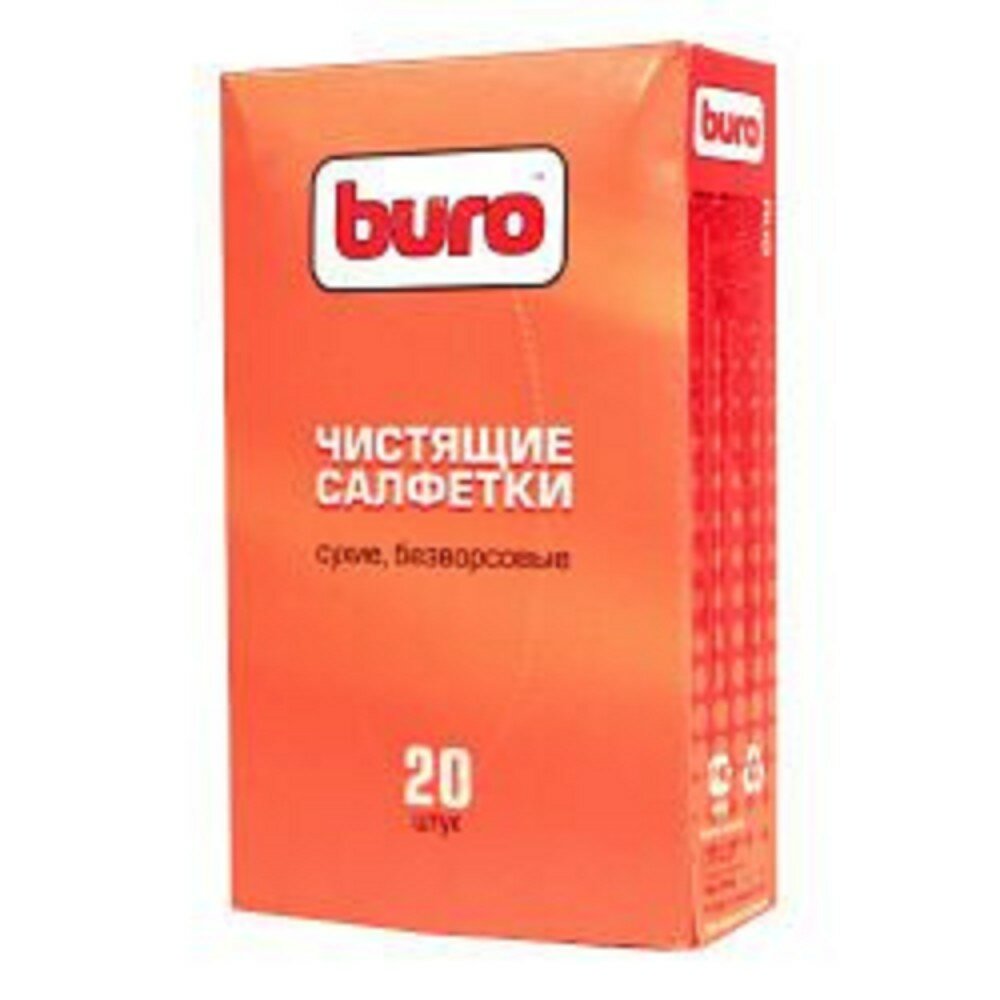 Buro Сухие чистящие салфетки BU-Udry, безворсовые, 20шт. 817443