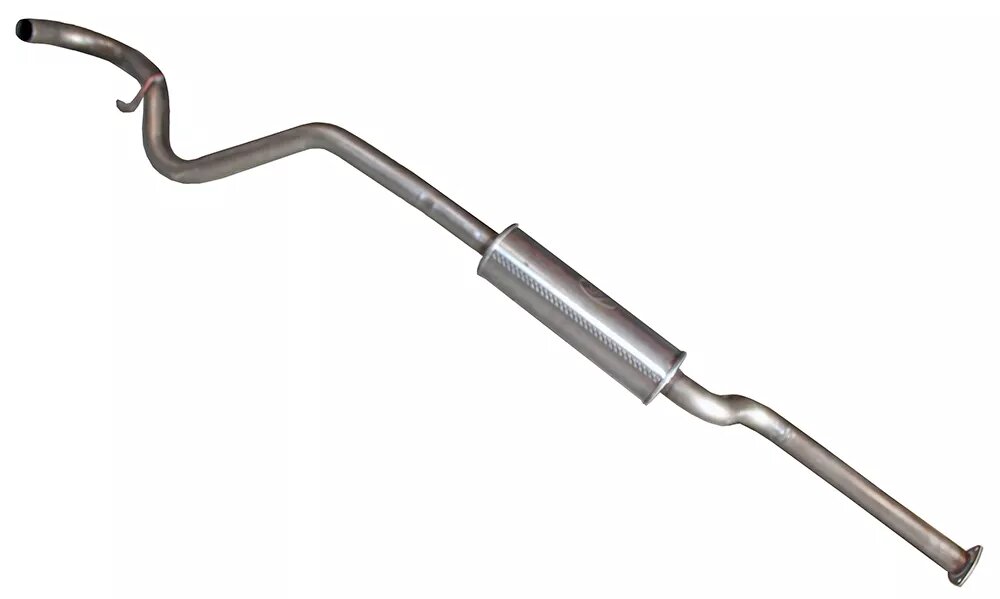 Глушитель доп. (резонатор) ВАЗ-2123 с "гусаком" под GM, удл. вместо катализатора ЕВРО-3 с отв. под зонд (АР