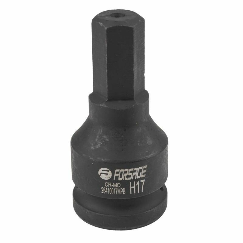 Головка-бита ударная 6-гранная 17мм, 3/4"