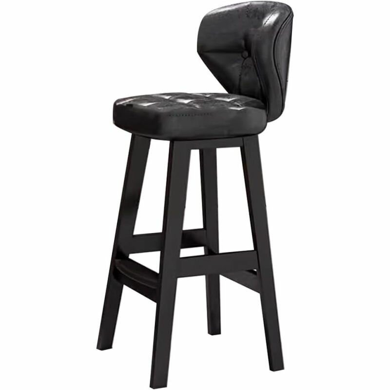 Барный стул из цельного дерева