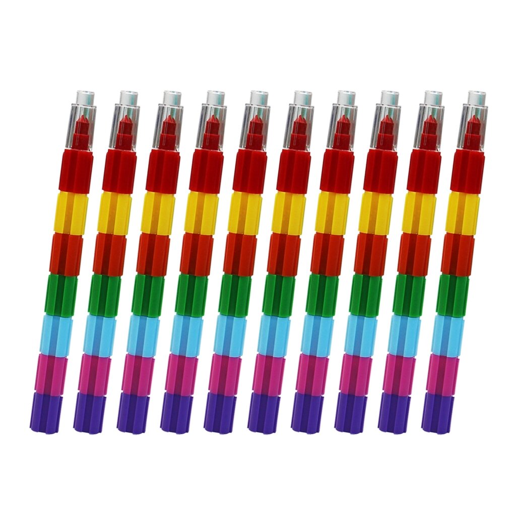 10 шт. штабелируемые мелки строительные блоки для рисования