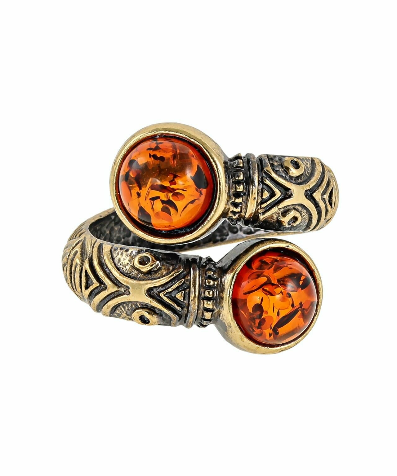 Кольцо, янтарь