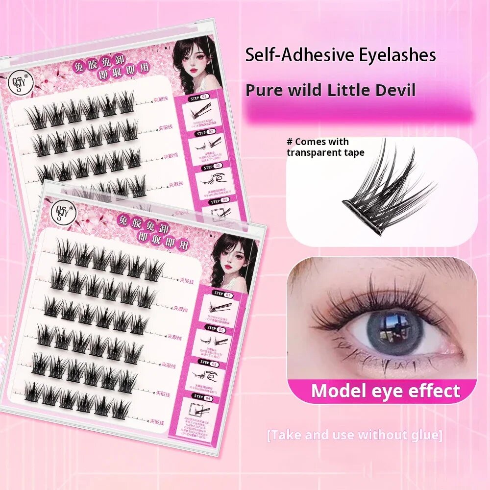 Самоклеящиеся ресницы Pure wild Little Devil, цвет MJ-3, 36 шт.