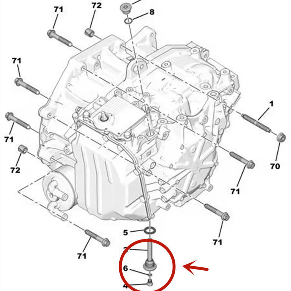 Сливная пробка масла коробки передач 221347 | Для Peugeot 3008/Citroen C4/C5/Ds5